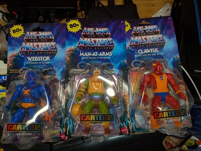 MOTU Cartoon Collection Clawful, Webstor, Man-At-Arms New Lot | eBay