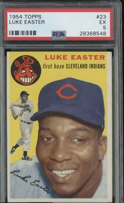 1954 Topps Luke Easter #23 PSA 5 “EX” Cleveland Indians BEAUTY ...