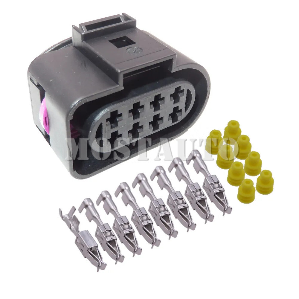 For VW Audi VAG - 8D0 973 734 - 8 Way Pin Sealed Female Connector Plug ...