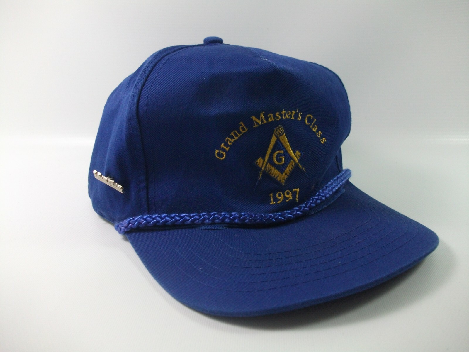 Masonic Grand Master's Class 1997 Hat Vintage Blue Sn… - Gem