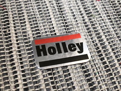 Holley Sticker Decal Chrome Silver Factory For Carb Carburetor ...