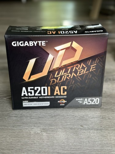 GIGABYTE A520I AC, AM4 AMD Mini-ITX Ultra Durable Motherboard - BOX ...
