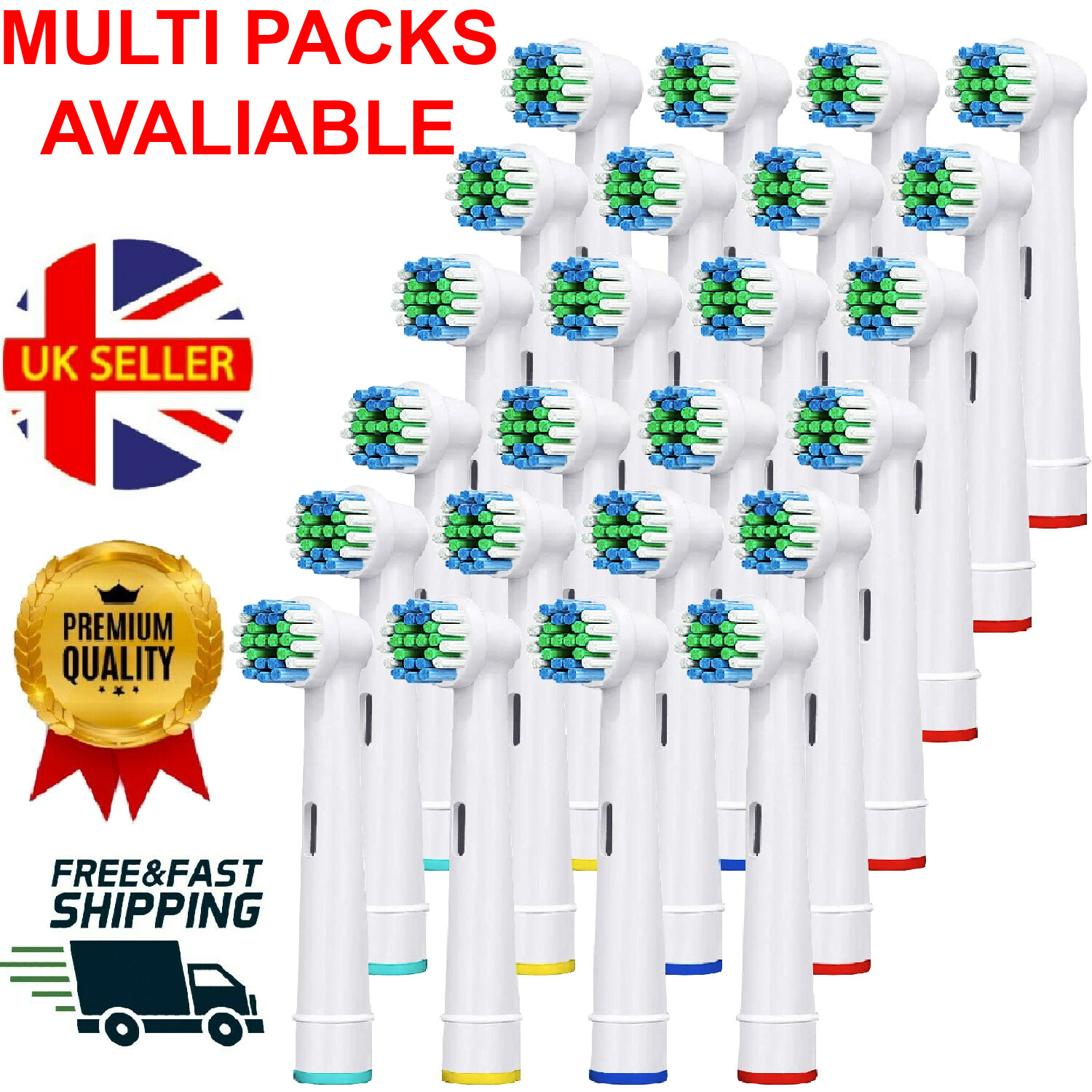 Compatible Oral b Braun toothbrush Heads - Replacement Electric ...