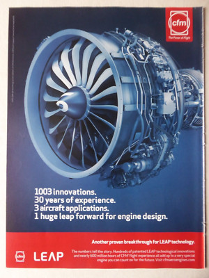 9/2012 PUB CFMI SNECMA SAFRAN GENERAL ELECTRIC LEAP AIRCRAFT ENGINE AD ...