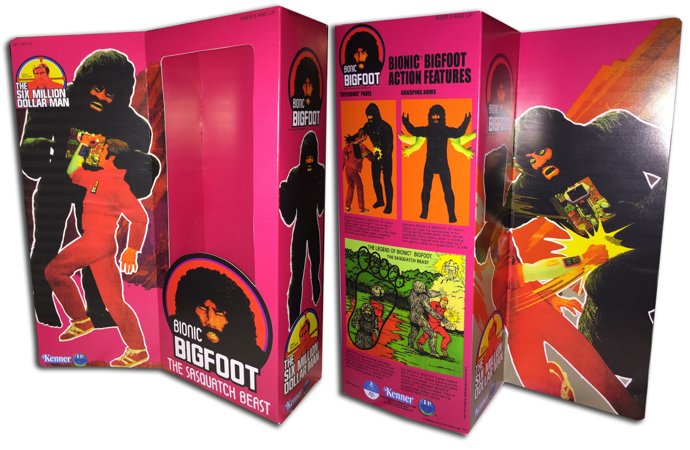 Kenner SIX MILLION DOLLAR MAN BIONIC BIGFOOT Box for 15” Action Figure ...