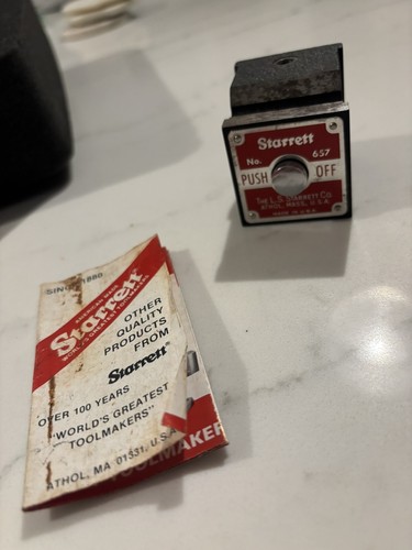 L. S. Starrett USA No. 657AA Magnetic Base Indicator Holder | eBay