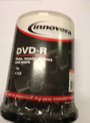 Innovera DVD-R 16x 4.7 GB 120 min 100 Spindle Pack New | eBay
