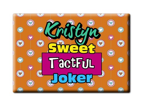 Kristyn Fridge Magnet Name with Adjectives I Love Gift Idea | eBay