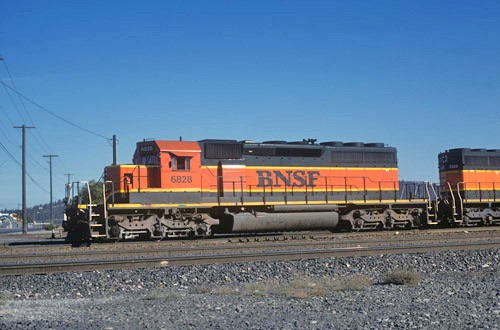BNSF 6828 __ORIGINAL TRAIN SLIDE | eBay
