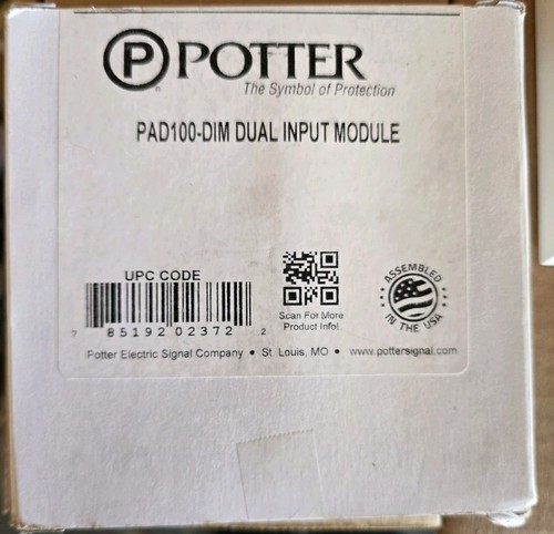 PAD100-DIM Potter DUAL INPUT MONITOR MODULE Factory Sealed -FREE ...