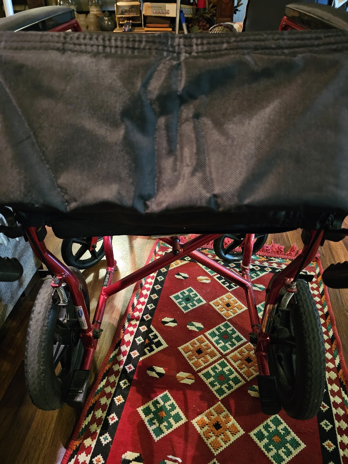 INVACARE LIGHTWEIGHT TRANSPORTER CHAIR WITH BRAKES AND CUSHION SEAT | eBay