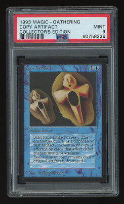 PSA 9 Copy Artifact Collector's Edition - Magic The Gathering CE 1993 ...