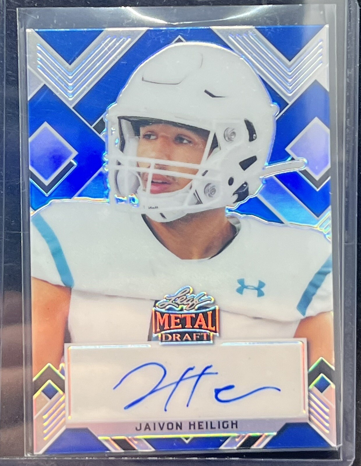 Jaivon Heiligh RC 2022 Leaf Metal Draft Auto Blue #1/30 eBay 1/1 WR ...