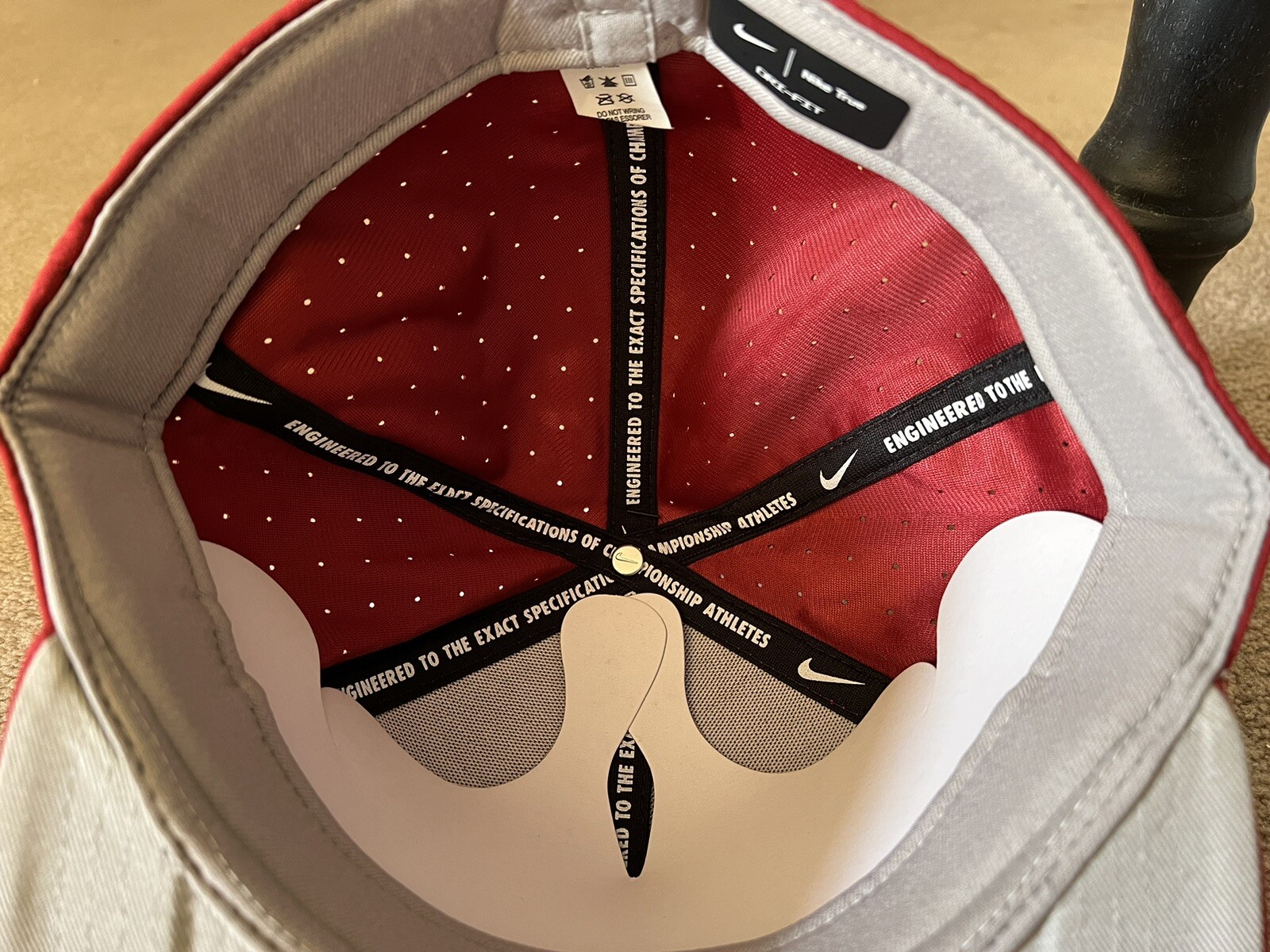 Nike Alabama Crimson Tide Swoosh Spellout Team Issue Snap Baseball Hat ...