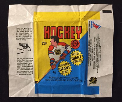 1980-81 OPC NHL HOCKEY WAX PACK WRAPPER - NO TEARS - O-PEE-CHEE CANADA ...