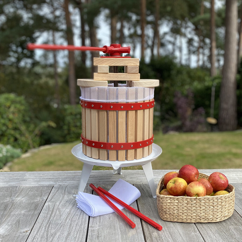 Fruit Press 6, 12, 18 Litre Apple/Cider & Straining Bags Scratter/Pulp ...