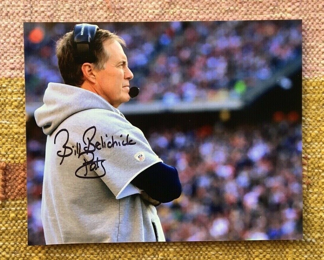Bill Belichick Signed Autograph 8x10 Photograph New England Patriots ...