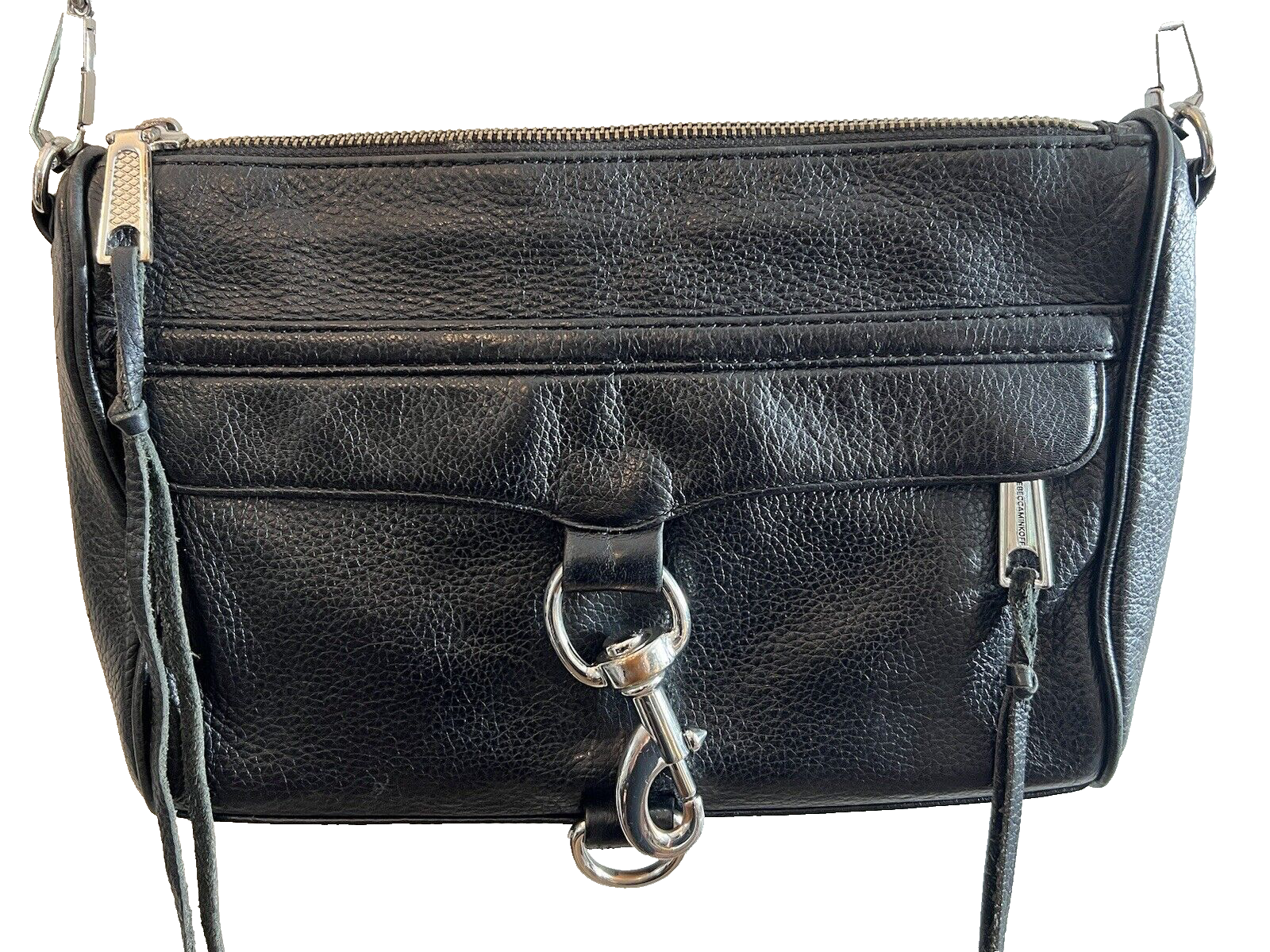 Rebecca Minkoff Black Leather MAC Crossbody Purse Bag | eBay