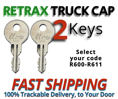 Retrax Truck Cap Keys Tonneau Cover Replacement Key Cut to your code ...