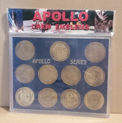 USA Apollo Series Crew Emblems Collector's Sealed Set Of 11 Coins ...