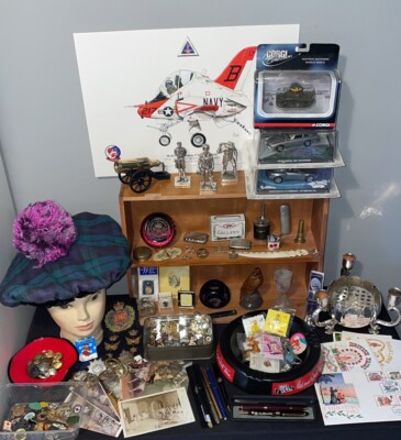 Large Job Lot Of Vintage Items, Collectables, Curios, Militaria And ...