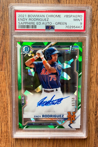 2021 Bowman Sapphire Edition - Chrome Prospects Autograph Green ...