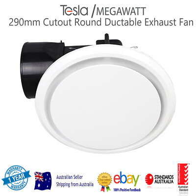 Round Ductable Fan with 290mm Round Cut Out | Megawatt/ Tesla | eBay ...