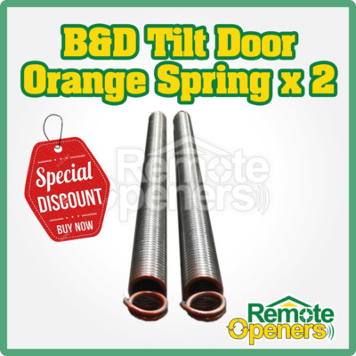 B&D Tilt Door Spring 0T1850 Orange Spring- Pack of 2 | eBay Australia