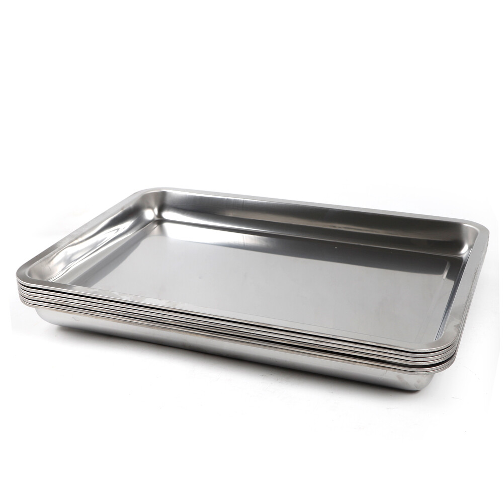 6 PCS Full Size 1.3"Deep Stainless Steel Steam Table / Hotel Buffet ...