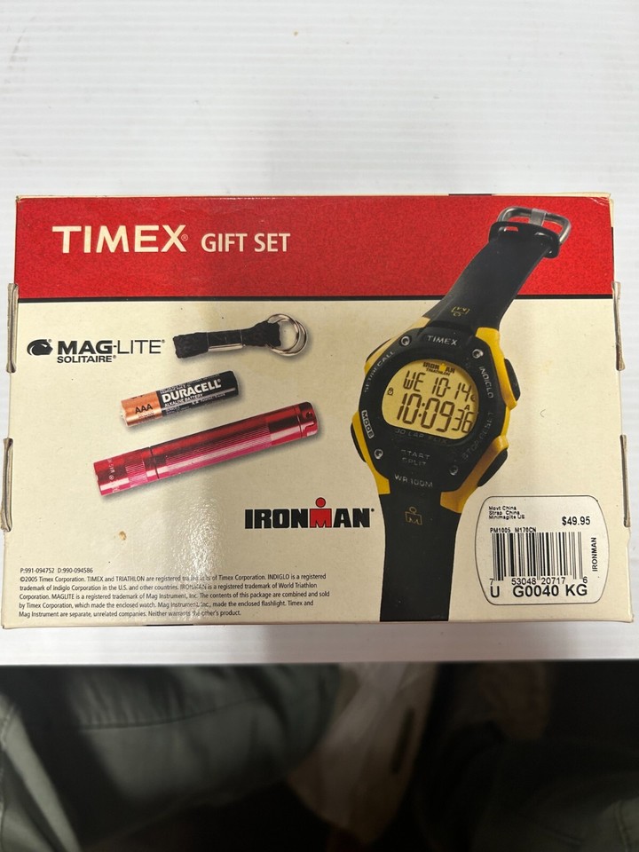 Timex Gift Set Ironman Color Indiglo & Mag Lite (fc213-1/b1184) | eBay