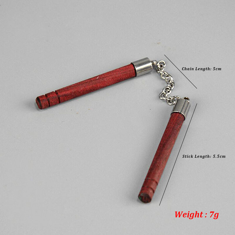 Miniature Wood Nunchucks Nunchakus Pendant Martial Arts Kung Fu ...