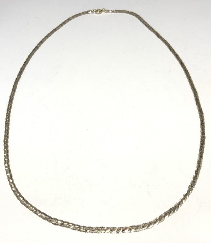 Vior Sterling Silver 925 Braided Herringbone Chain Necklace 20-inches ...