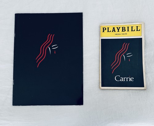CARRIE - RARE 1988 Broadway Musical Souvenir Program & Opening Night ...