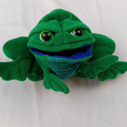 Folkmanis Folktails Frog Tadpole Vintage Plush Blue Green Educational ...