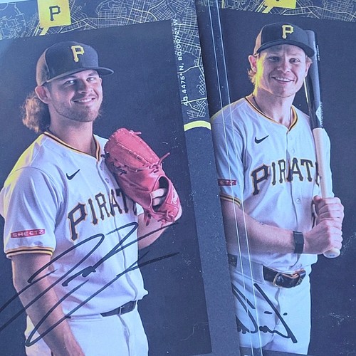 2 PIRATES AUTOGRAPHED 4 x 6 PHOTO CARDS JARED JONES & JACK SUWINSKI JAN ...