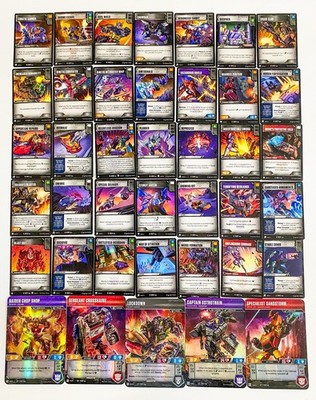 Transformers TCG Lot A (5 Character & 35 Battle Cards) Near Mint ...