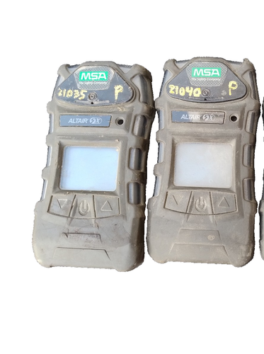 Lot of 2 MSA Altair 5X Gas Detector Meters Untested As-Is, for parts ...