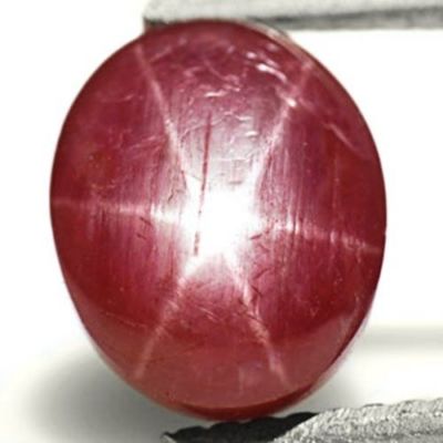 INDIA Star Ruby 3.59 Cts Natural Untreated Pinkish Red Oval | eBay