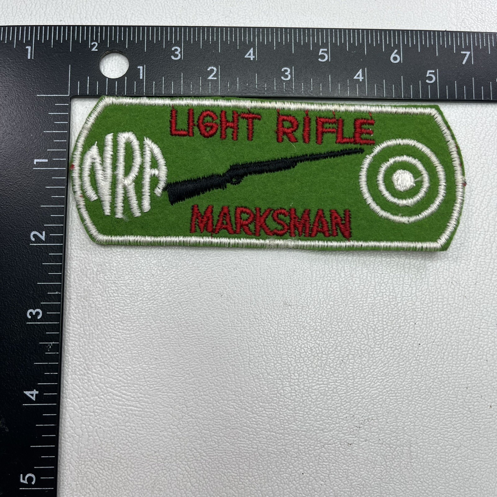 Vtg National Rifle Association NRA LIGHT RIFLE MARKSMAN Embr’d Felt ...