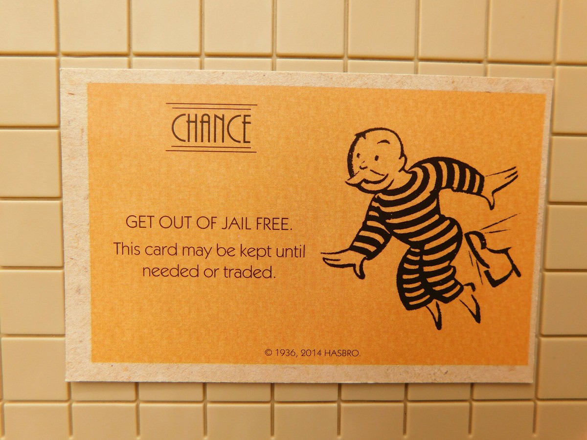 Get Out Of Jail Free Card Template