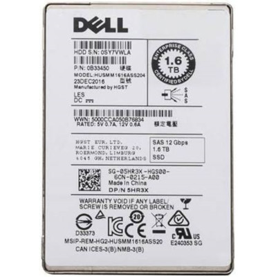 Dell 1.6TB SAS 2.5" 12G MLC Solid State Drive (SSD) 5HR3X | eBay