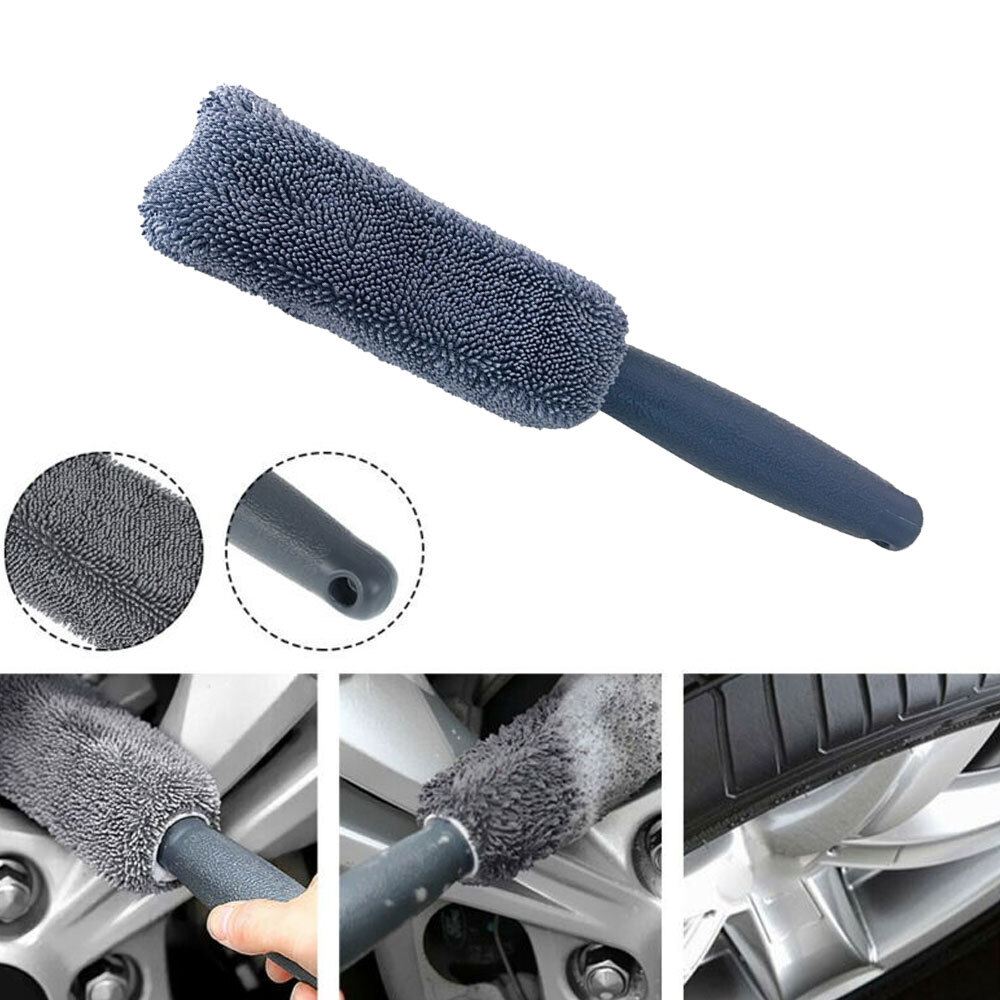 1× Car Wheel Brush Rims Tyre Scrub Wash Cleaning Auto Detailing Tool ...