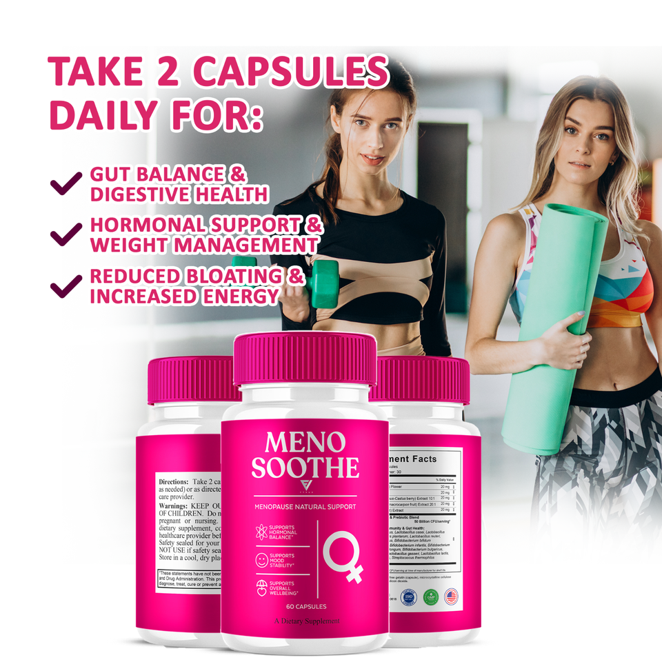 Meno Soothe Advanced Formula Supplement MenoSoothe Pills (60 Capsules ...