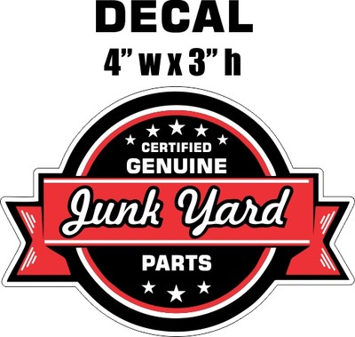 1 Genuine Junk Yard Parts Vinyl Decal | eBay