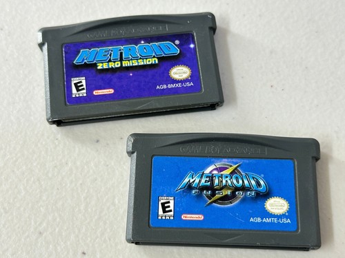 Metroid: Fusion + Zero Mission (Nintendo Game Boy Advance) Authentic ...