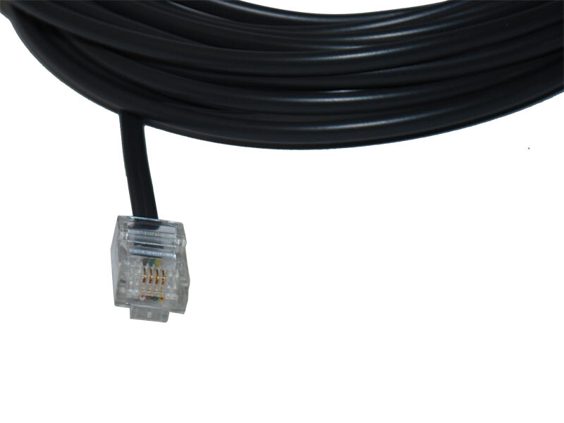 5x ISDN Telefonkabel /Westernkabel 3m Modularkabel RJ12-RJ45; 4-polig ...