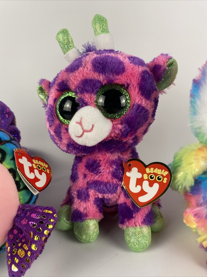 3 Beanie Babies Glitter Eyes Owen, Gilbert, Flippy | eBay