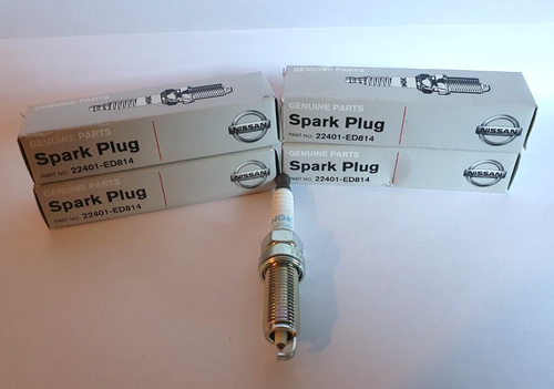 Genuine Nissan Note (E12) 2012 Micra (K13) 2011 Spark Plugs X4 # 22401 ...