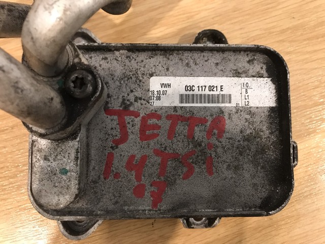 GENUINE VW JETTA 2008 1.4 TSI OIL COOLER 03C117021E #506 B36 for sale ...