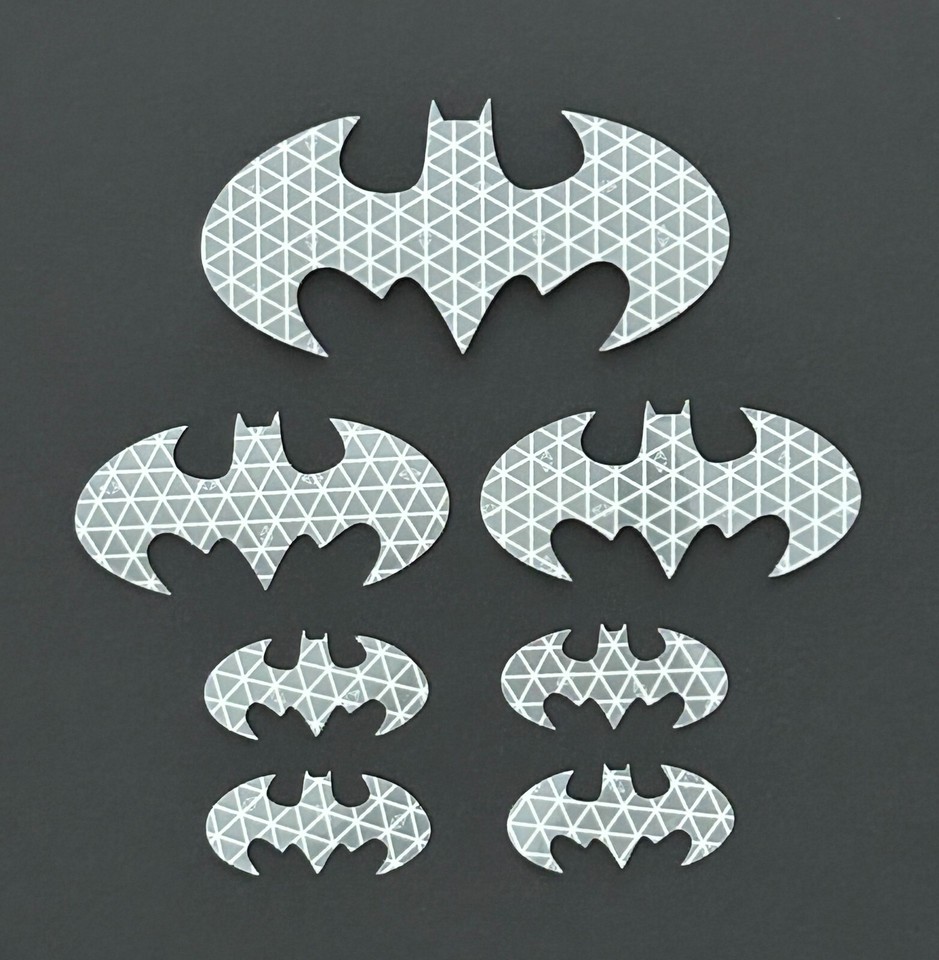 Batman Logo Reflective Stickers Batman Symbol Reflector Decals Pack ...